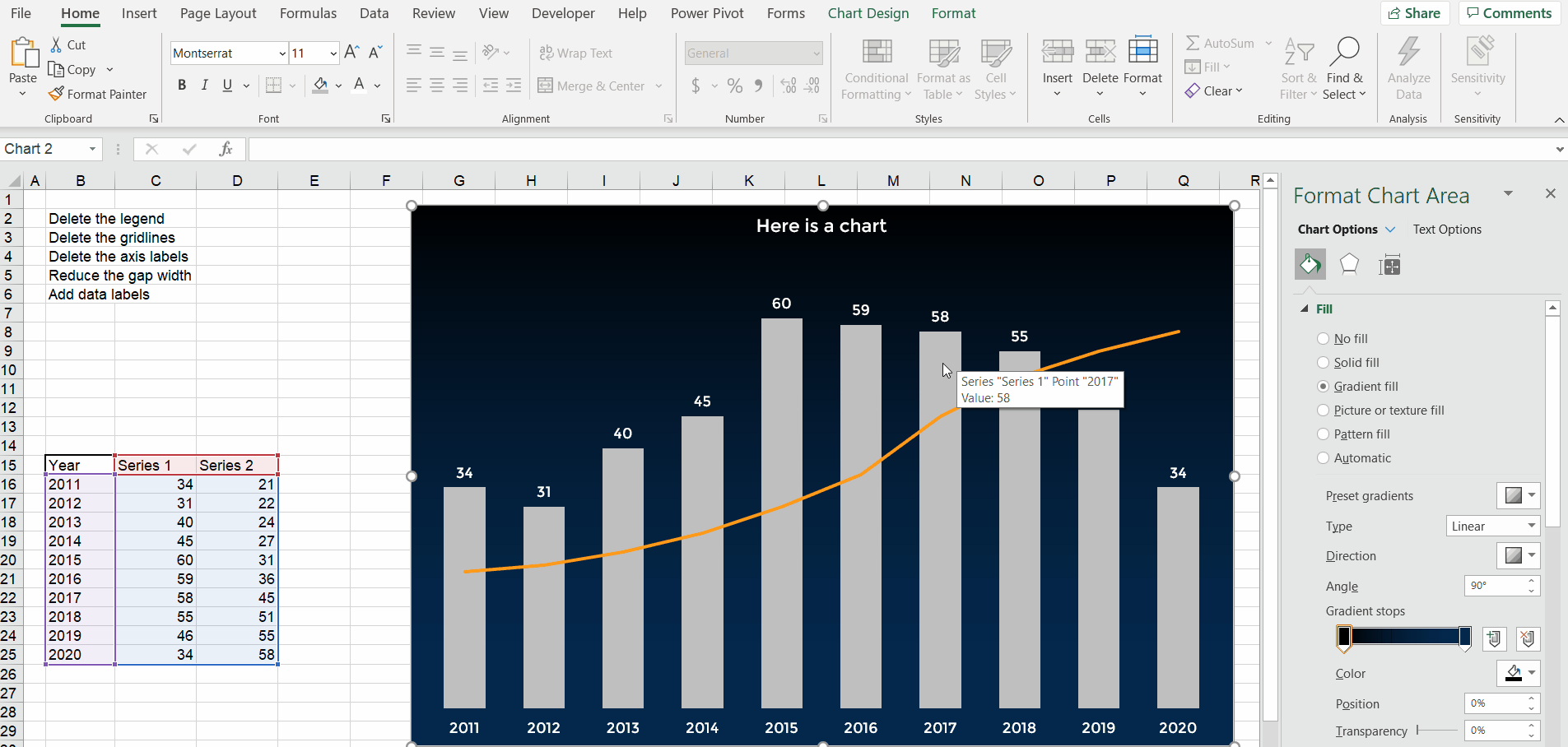 How to make Excel charts look pretty – Jessica Manipon