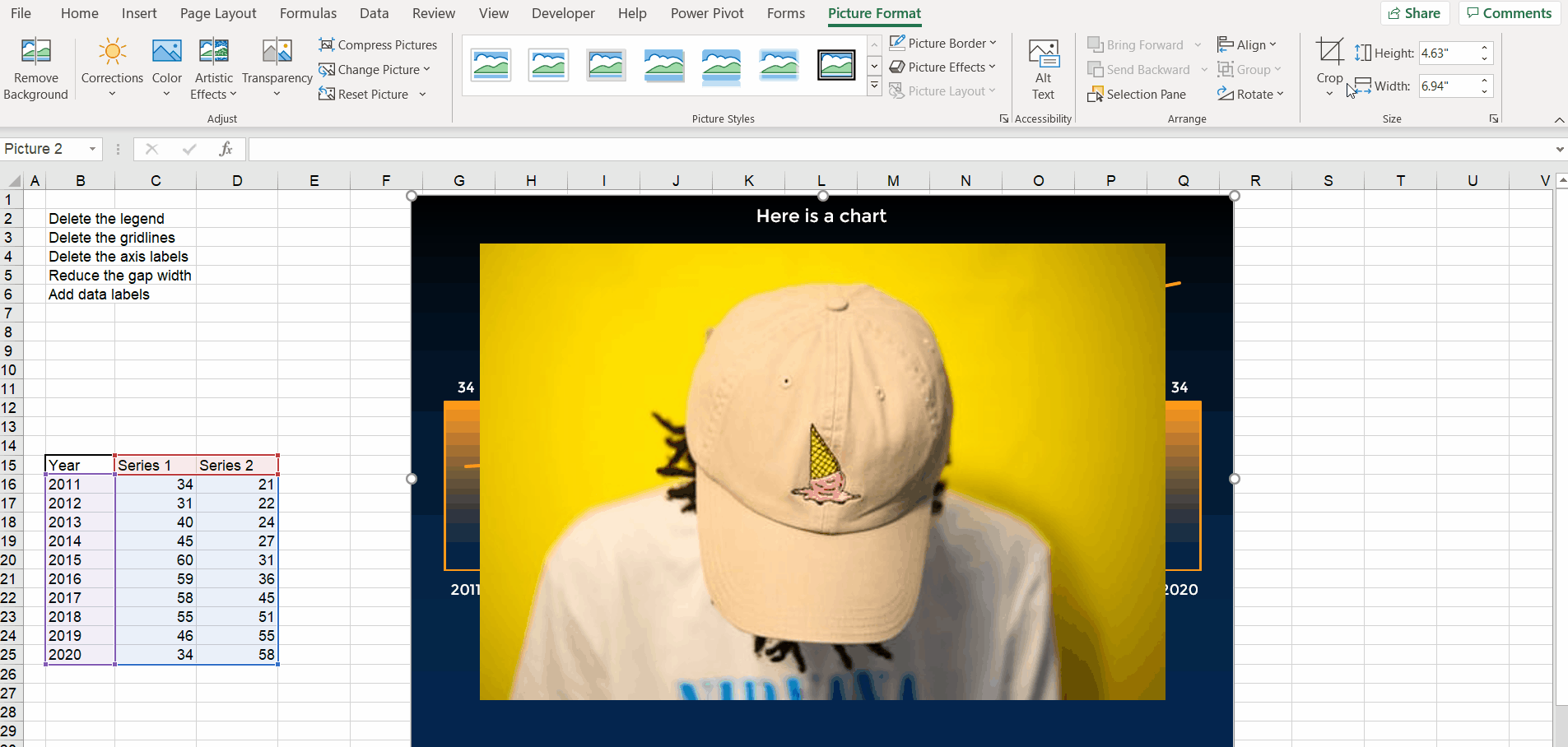 How to make Excel charts look pretty – Jessica Manipon